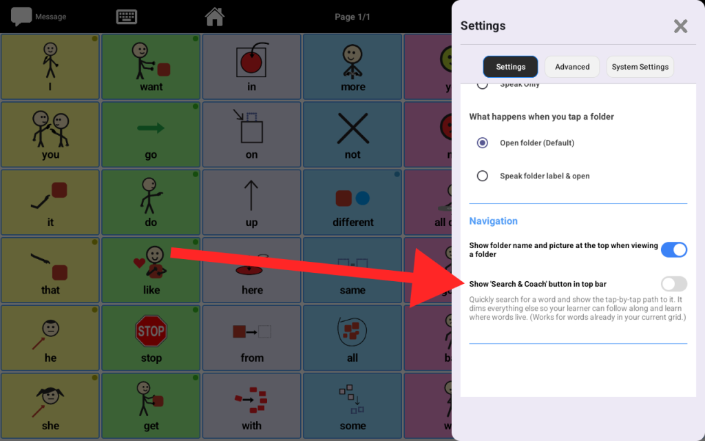 How to coach your child on the location of a certain button on your AAC ...